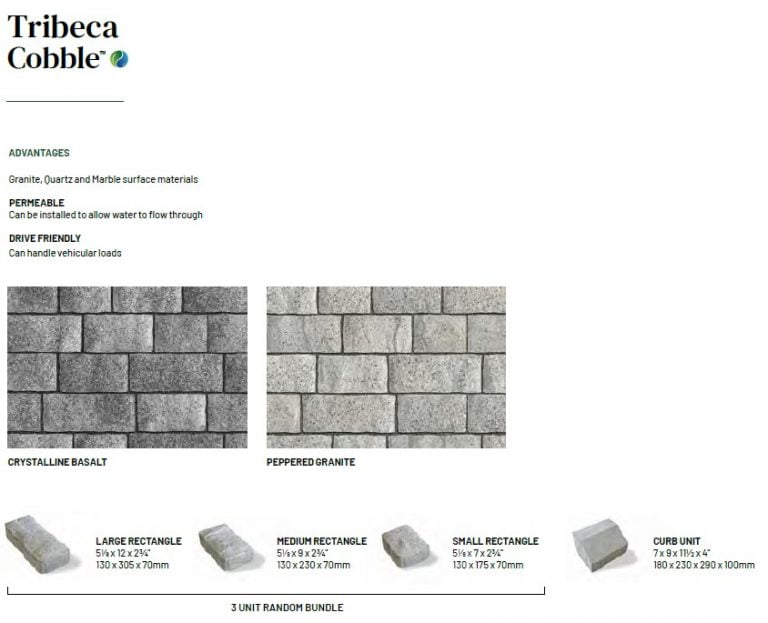 Buy Unilock Tribeca Cobble - South Shore Landscape Supply