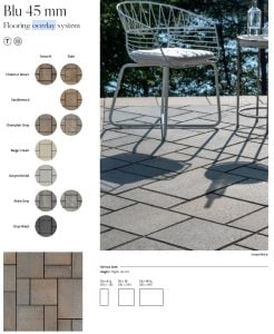 Techo Bloc pavers | Techo Blu 45mm Concrete Overlay