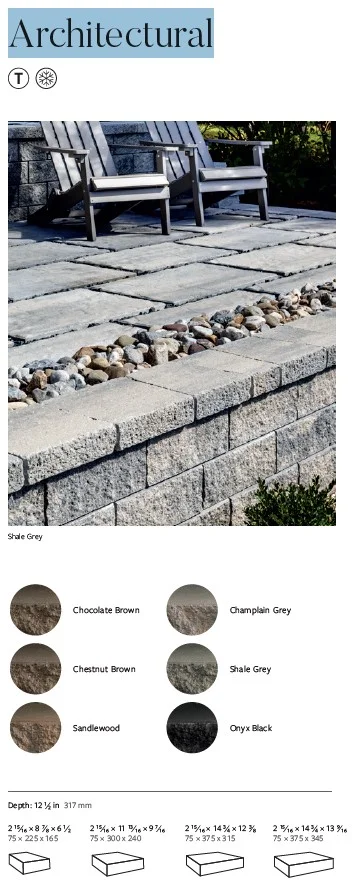 Techo Bloc Caps | Techo Architectural Cap Double Sided