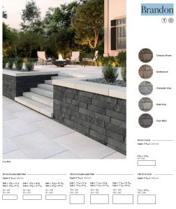 Techo Bloc Manufactured Wall Stone | Techo Brandon 180mm Corner Pillar