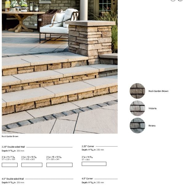 Techo Bloc Caps | Techo York Wall Cap 48"