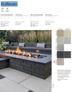 Techo Bloc Manufactured Wall Stone | Techo Raffinato 180 Smooth