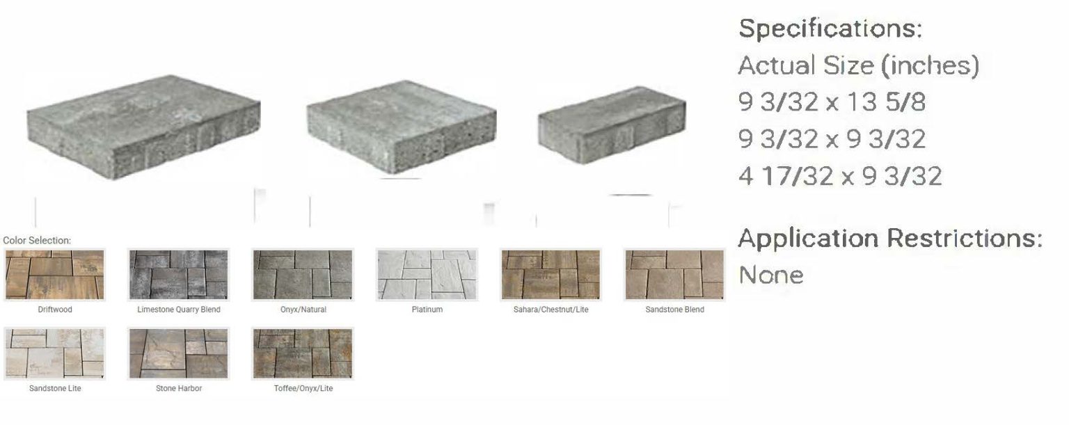 Buy Cambridge Pavers Sherwood Ledgestone Smooth 3pc - South Shore ...